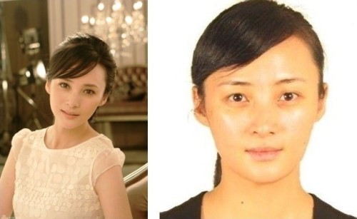 美女明星化妆前后对比照组图 搜狐滚动
